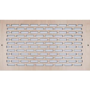 STELLAR Industrial Wood Air Register (8 in. x 14 in.) -Screw-In Wall ...