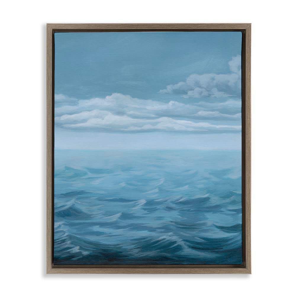 Stupell Industries Clouds over Sea Waves by Grace Popp Brown Floater ...