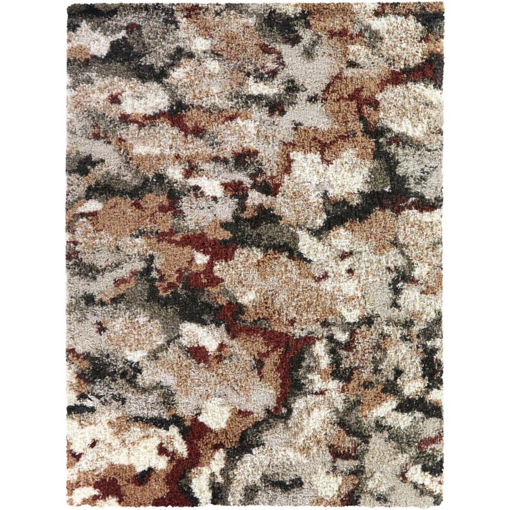 Kaden Taupe 7 ft. 10 in. x 10 ft. Abstract Area Rug 51526051.240305.8 ...