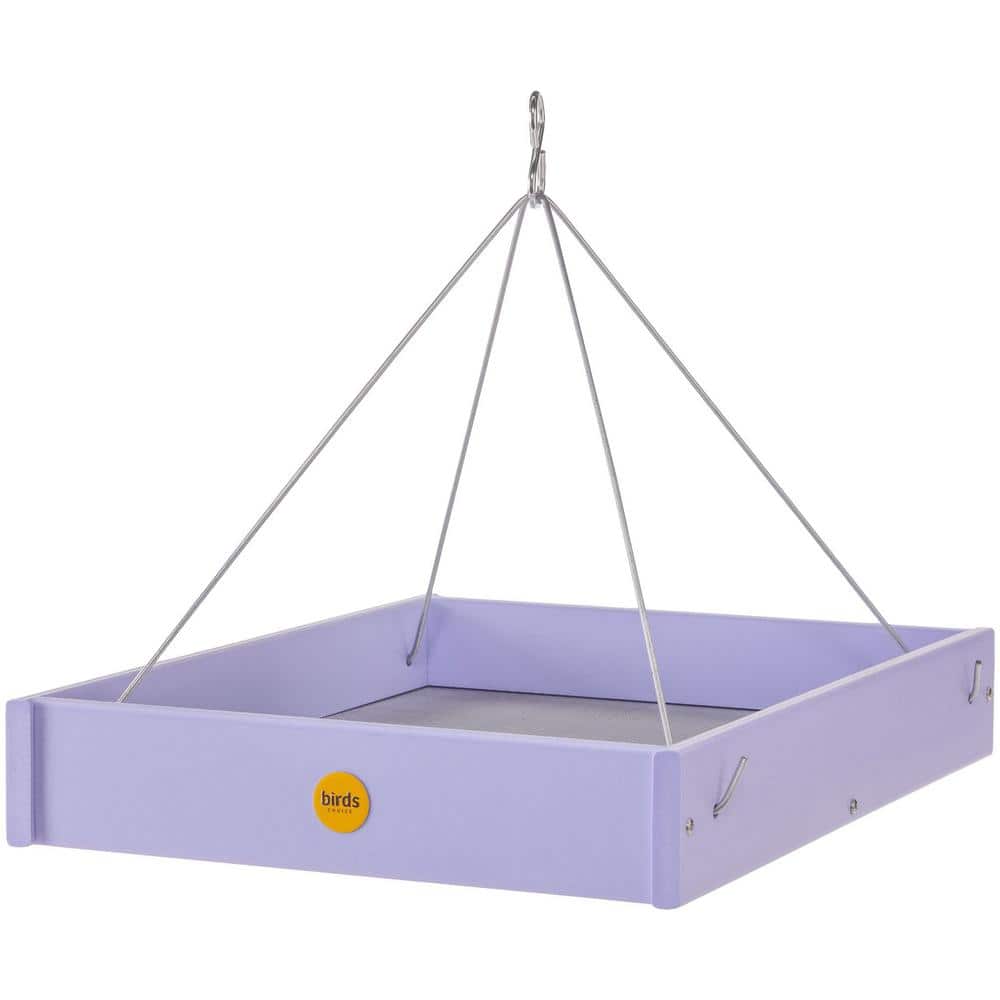 BIRDS choice Large Hanging Platform Bird Feeder in Purple Recycled ...