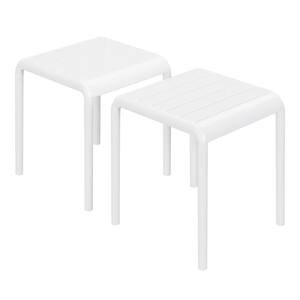 WESTIN OUTDOOR Frond and Form Modern Slatted Outdoor Patio Poly Plastic ...