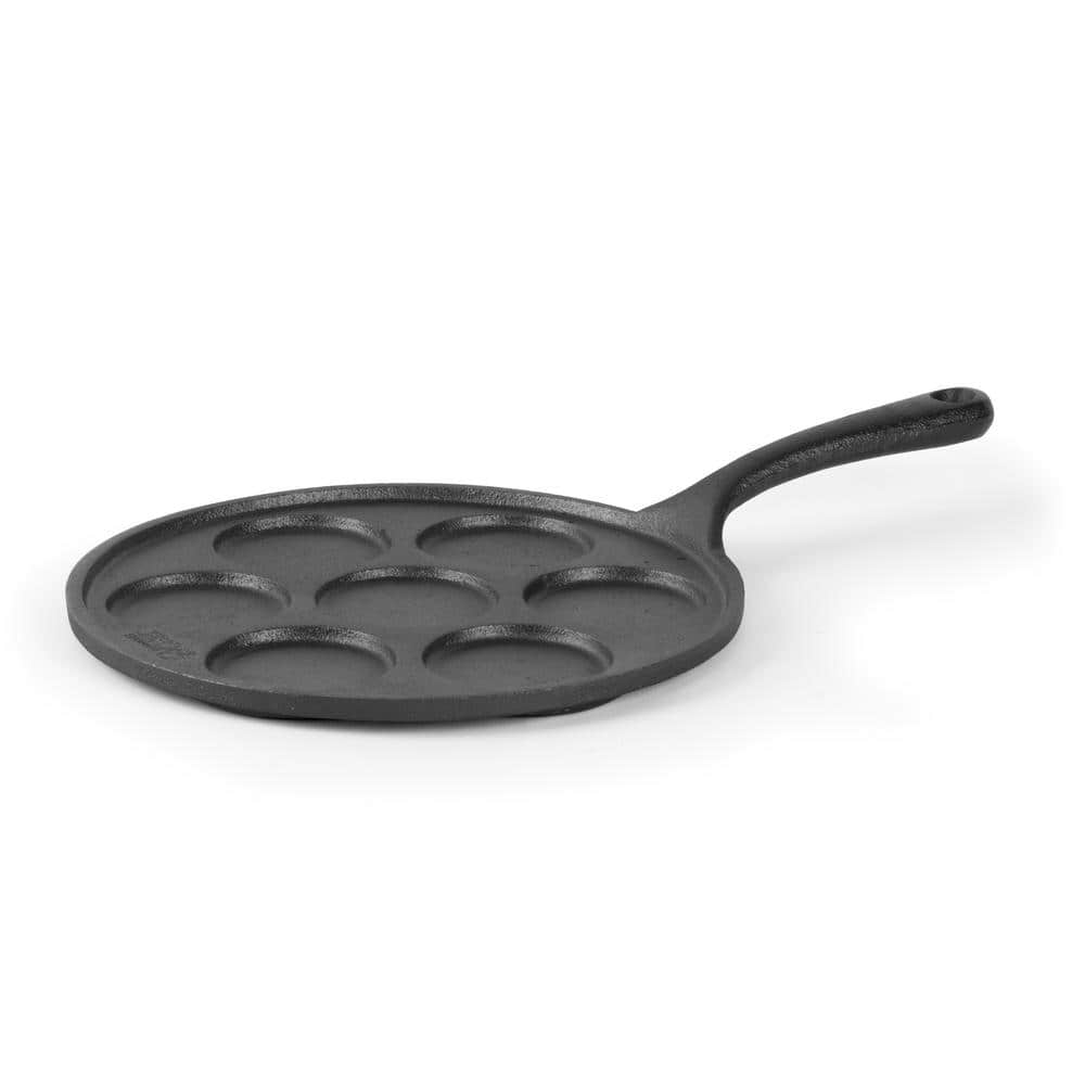 Commercial CHEF 14.5 in. Pre-Seasoned Cast Iron Mini Pancake Maker ...