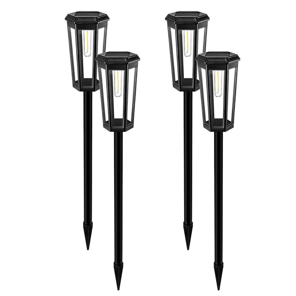 Reviews for Honbei Black LED Weather Resistant Path Light, Solar ...