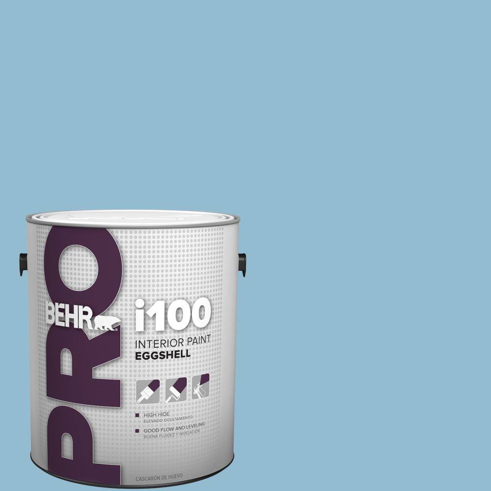 BEHR PRO 1 gal. #S490-3 Reef Blue Eggshell Interior Paint PR13001 - The ...