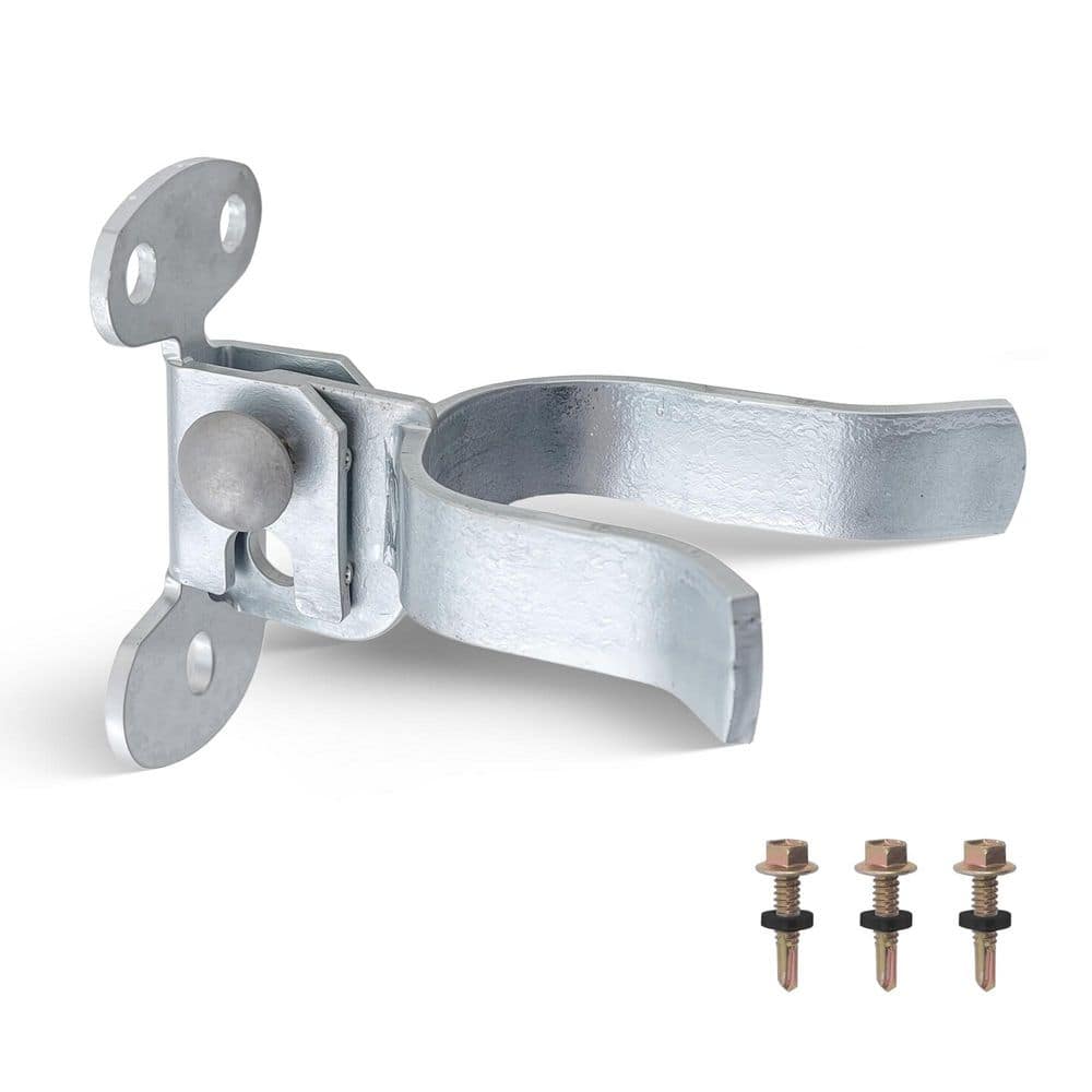 MISOPILY 1-3/8 Inch Galvanized Steel Chain Link Gate Latch Wall Mount ...