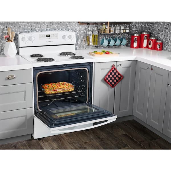 4.8 cu. ft. 4 Burner Element Electric Range in White ACR4303MFW - The ...