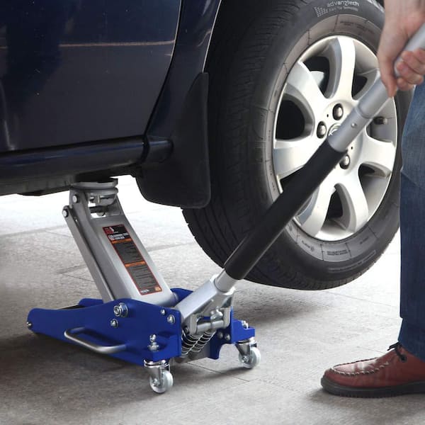Big Red 1.5 Ton Low Profile Aluminum and Steel Floor Jack with Dual Piston Speedy Lift T815016L The Home Depot