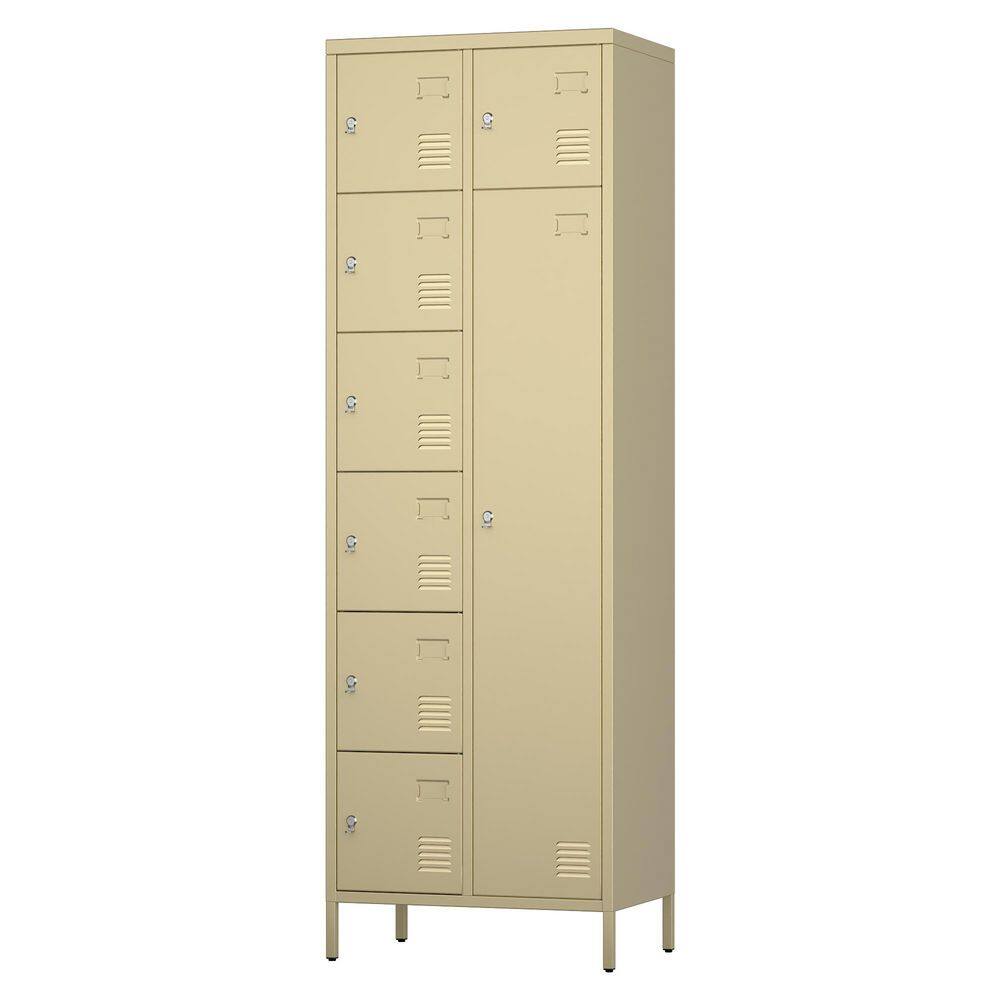 Kaikeeqli 24 in. W x 72 in. H x 16 in. D Steel Locker, Metal Composite ...
