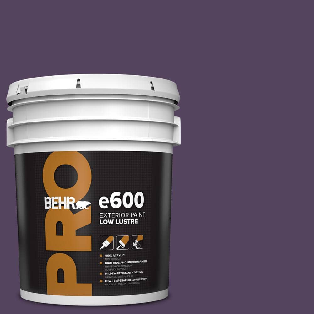 BEHR PRO 5 gal. #S-H-670 Plum Low Luster Exterior Paint PR62305 - The ...