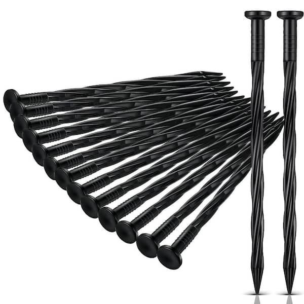 OGETFUUR 8 in. Plastic Landscape Stake, Garden Spiral Landscape Edging ...