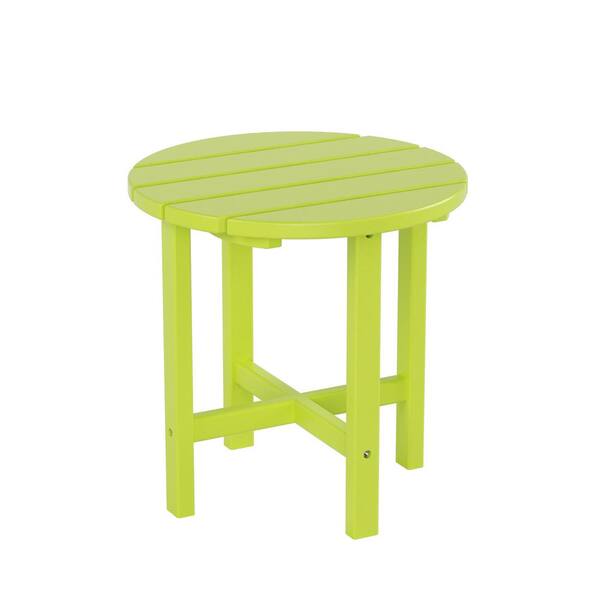 WESTIN OUTDOOR Mason 18 in. Lime Poly Plastic Fade Resistant Outdoor ...