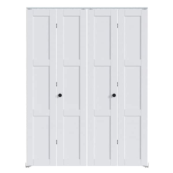 Reviews for Fredbeck 56 in. x 80 in. 3-Lite Panel White Finshed Solid ...