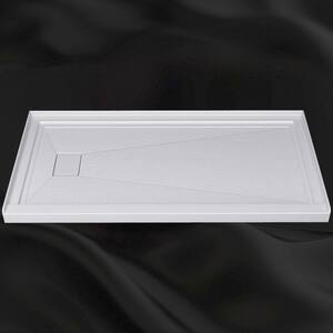 Zeafive Voe 72 in. L x 36 in. W Single Threshold Alcove Shower Pan Base ...