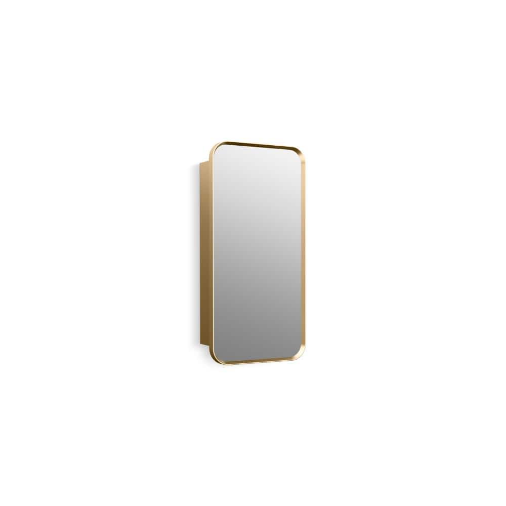 KOHLER Verdera 15 in. W x 30 in. H Rectangular Framed Moderne Brushed ... KOHLER Verdera 15 in. W x 30 in. H Rectangular Framed Moderne Brushed ...