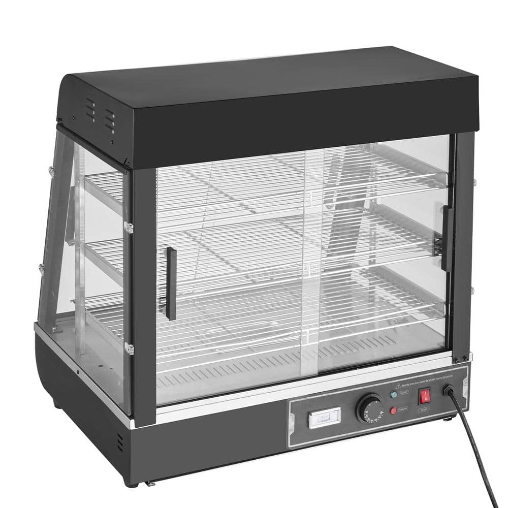 SVOPES 3-Tier Commercial Food Warmer Display, 117 qt. Black Buffet ...