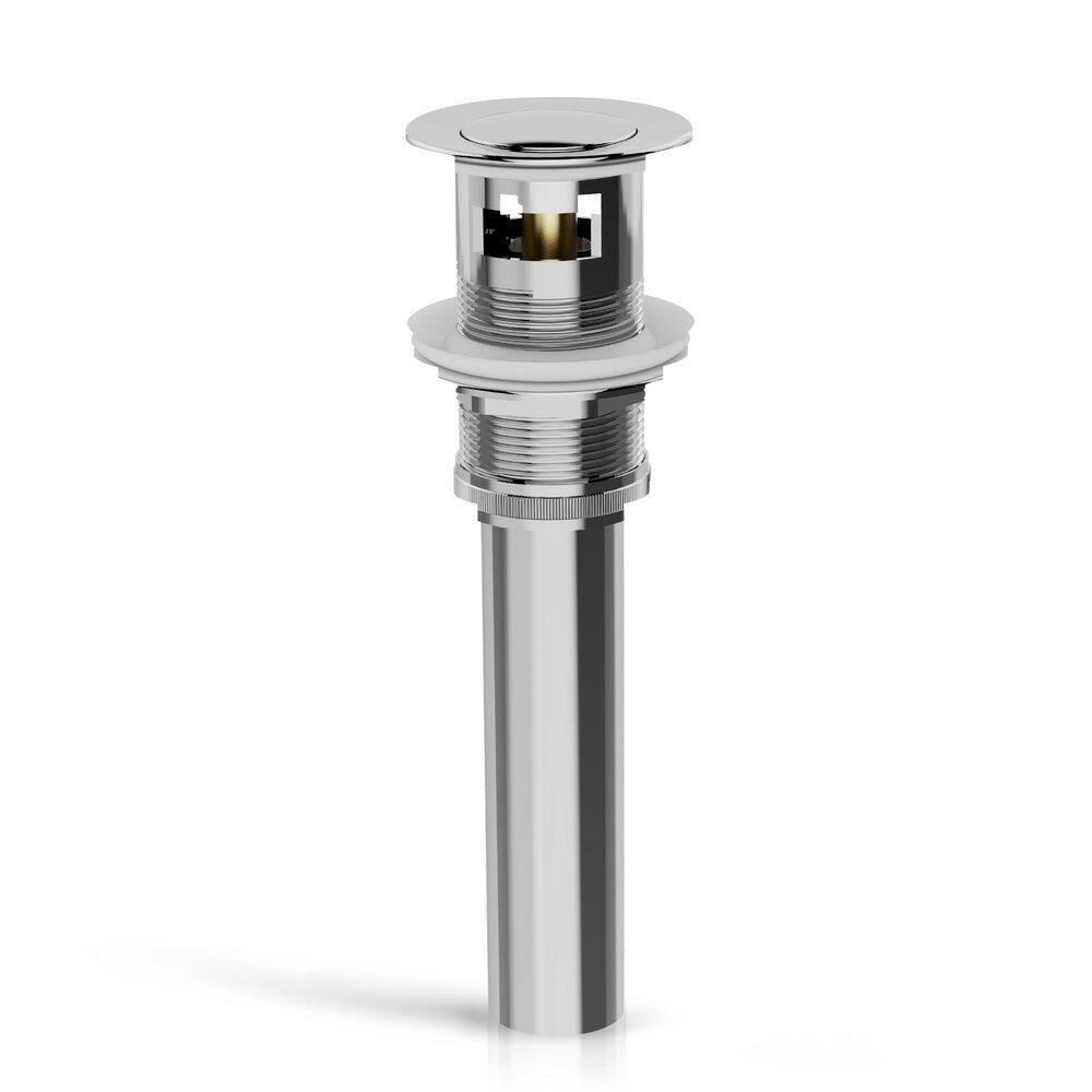 EVERSTEIN Push Button Bathroom Sink Drain with Overflow Easy Install in ...