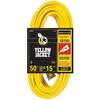 Yellow Jacket 50 ft. 12/3 SJTW Outdoor Heavy-Duty Extension Cord with ...