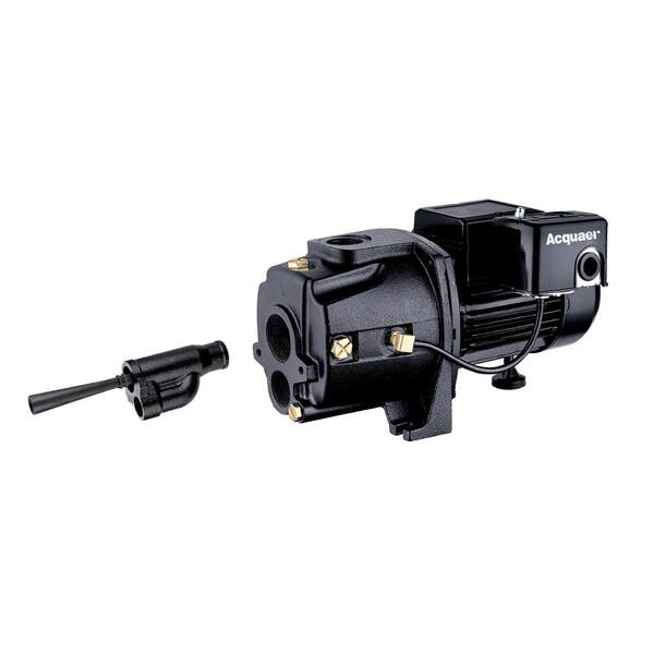 LEO 1 HP Dual Voltage Cast Iron Convertible Jet Pump CJE100 - The Home ...