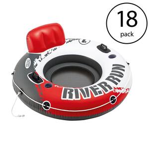 Intex 53 in. River Run Inflatable 1-Person Floating Tube Lake Pool ...