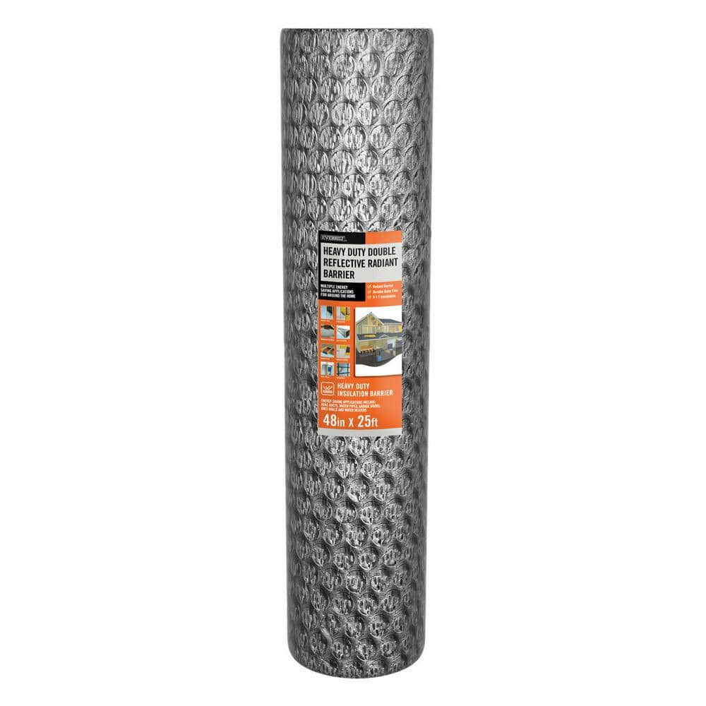 Everbilt 48 in. x 25 ft. Heavy-Duty Double Reflective Radiant Barrier 48x25HDRB - The Home Depot