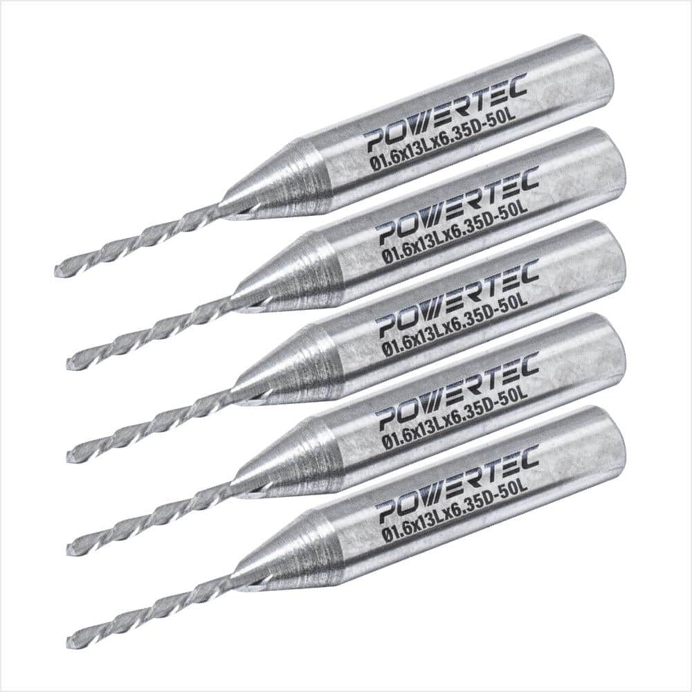 ‎POWERTEC 1/16 in. x 1/4 in. Shank Down Cut Tungsten Carbide Spiral ...