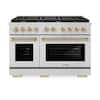 ZLINE Kitchen and Bath Autograph Edition 48 in. 8 Burner Freestanding ...