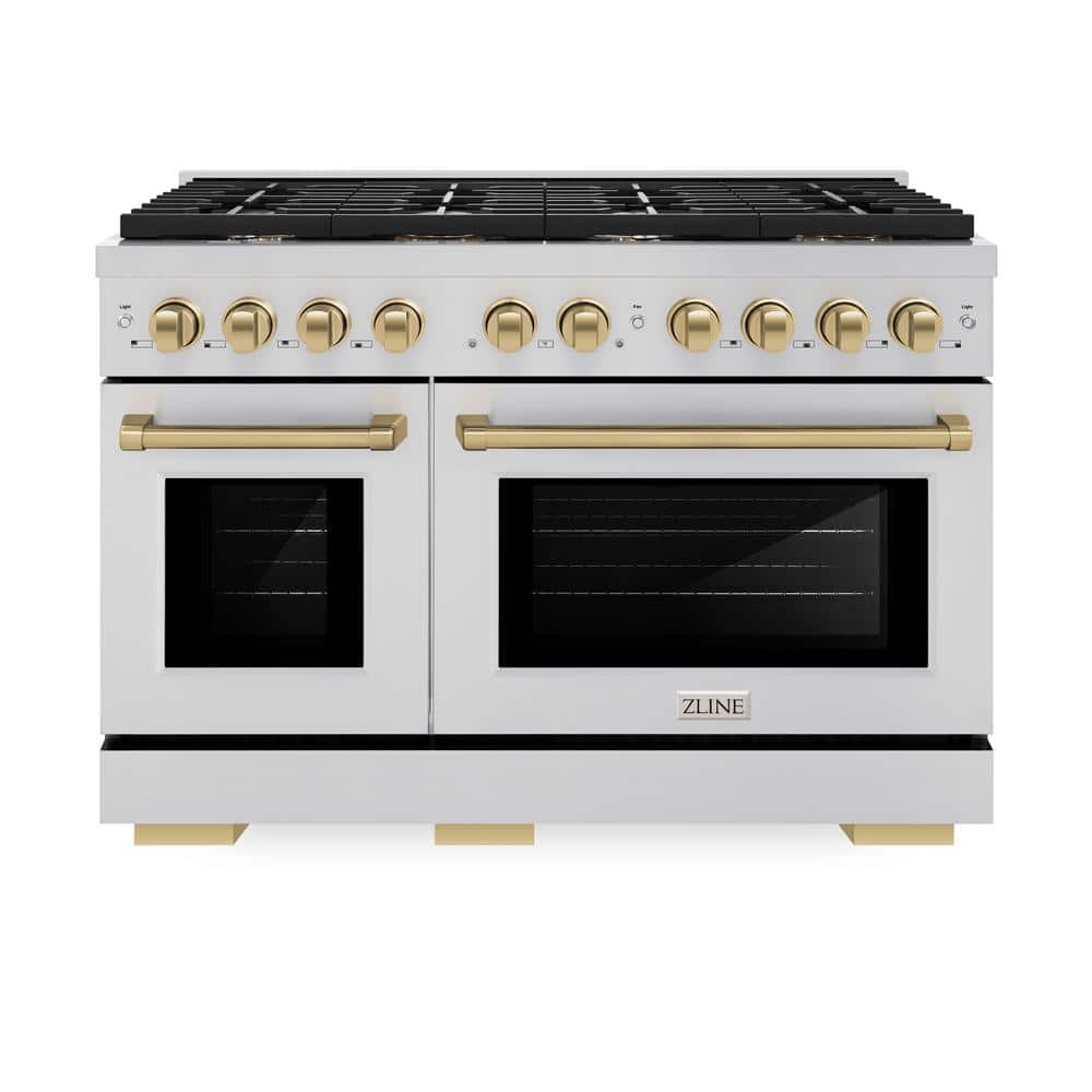 ZLINE Kitchen and Bath Autograph Edition 48 in. 8 Burner Freestanding ...