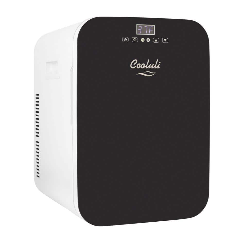 COOLULI Concord 0.7 cu. ft. Retro Mini Fridge in Black without Freezer ...