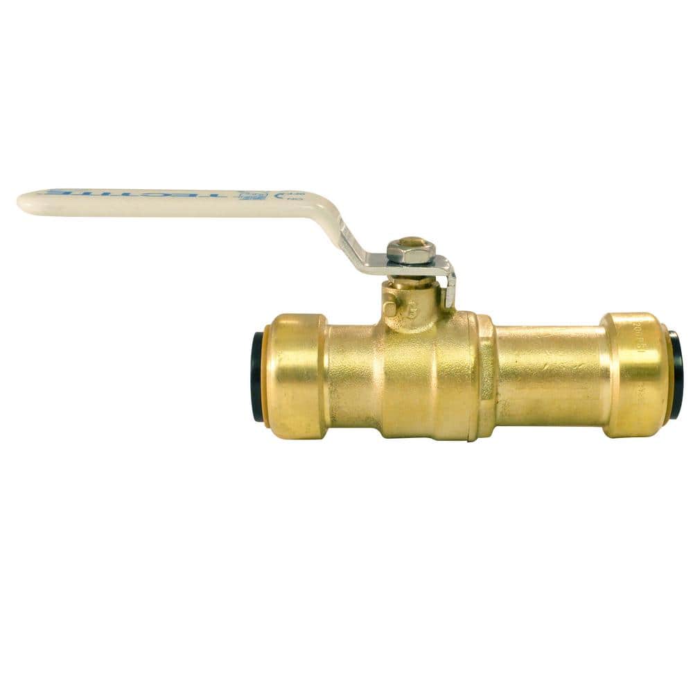 Reviews for Tectite 3/4 in. Brass Push-to-Connect Slip Ball Valve | Pg ...
