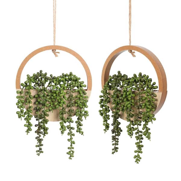 Oyezvary 5.91 in. Black Metal Wall and Ceiling Hanging Planter Vase for ...