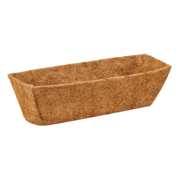Vigoro HydroSave Coconut Premium Window Box Liner (24 in. L x 7.8 in. W ...