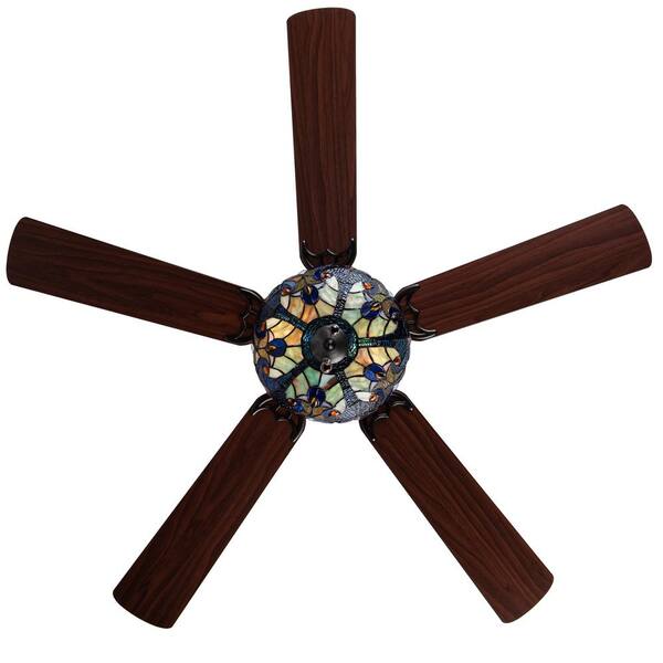 Tiffany Style Halston Ceiling Fan | Shelly Lighting