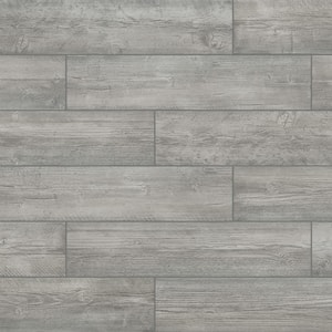 Florida Tile Home Collection Wind River Grey 6 in. x 24 in. Porcelain ...