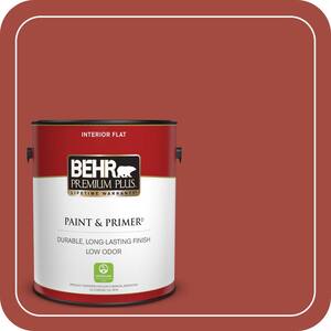 BEHR PREMIUM PLUS 8 oz. #170D-7 Farmhouse Red Semi-Gloss Interior ...