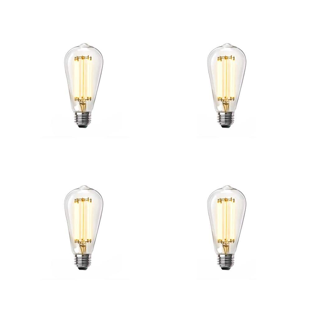 Feit Electric 100-Watt Equivalent ST19 Dimmable Straight Filament Clear ...