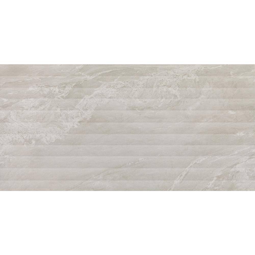 Daltile Bryne Mist 6 in. x 6 in. Glazed Ceramic Fluted Wall Tile Sample ...