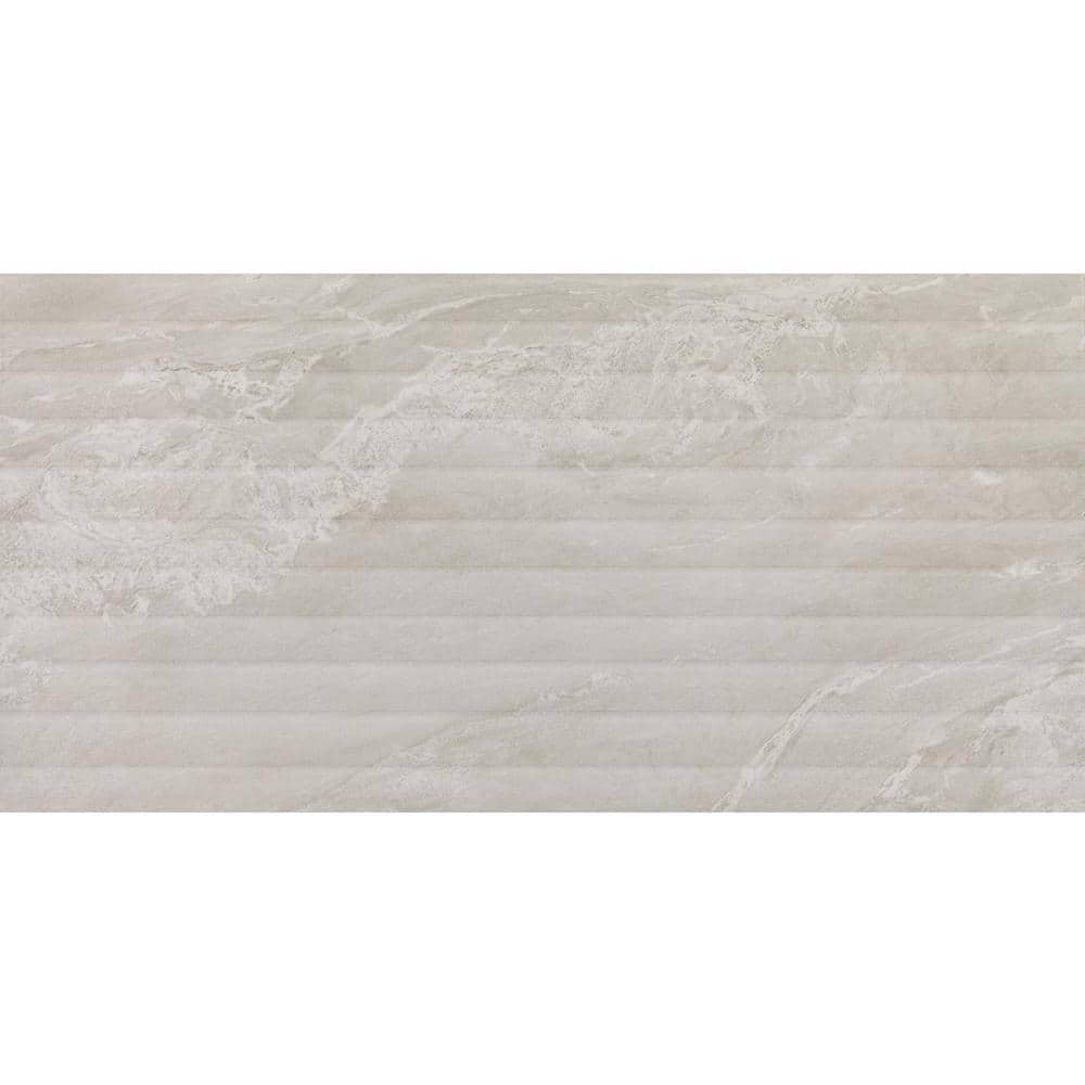 Daltile Bryne Mist 12 in. x 24 in. Glazed Ceramic Fluted Wall Tile (622 ...