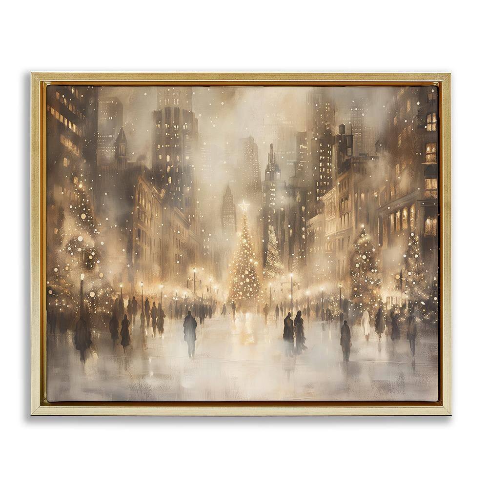 Stupell Industries Christmas In New York by Arlington Prints 1-Piece ...
