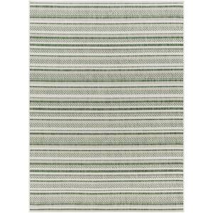 Artistic Weavers Llyr Green 9 ft. x 12 ft. Striped Indoor/Outdoor Area ...
