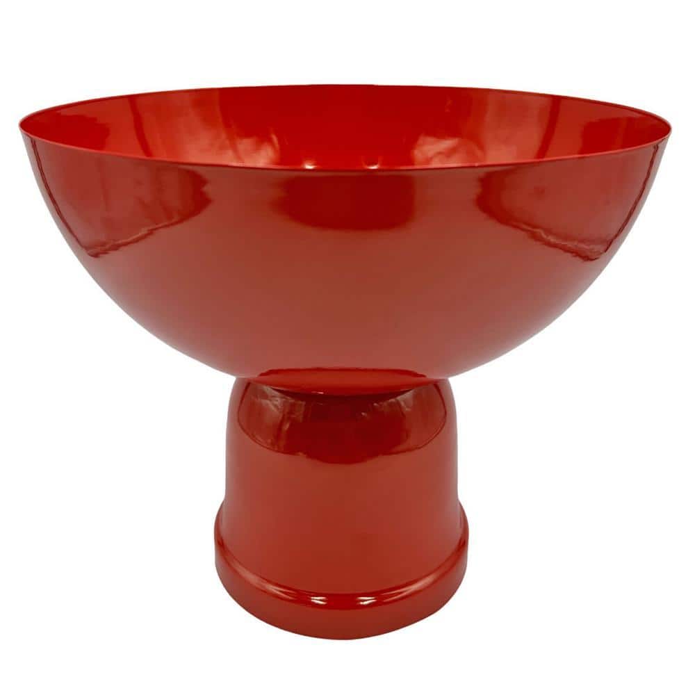castellousa 12 in. Minimalist Fruit Bowl in Red CB-AP25-VS-12-RED - The ...