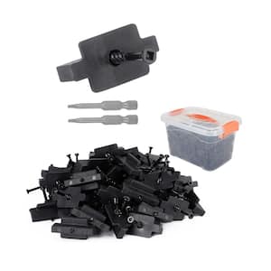 Afoxsos Plastic Universal Hidden Deck Fasteners for Composite Decking ...