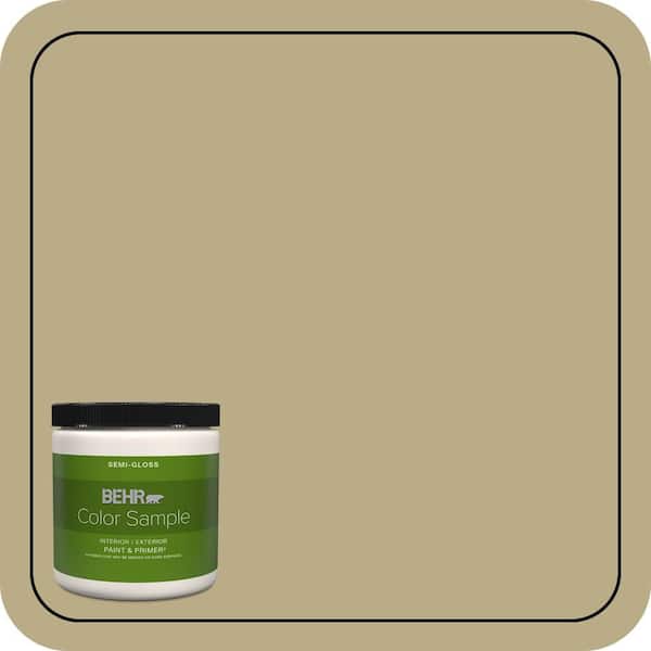 BEHR PREMIUM PLUS 8 oz. #S330-4 Fennel Seed Semi-Gloss Interior ...