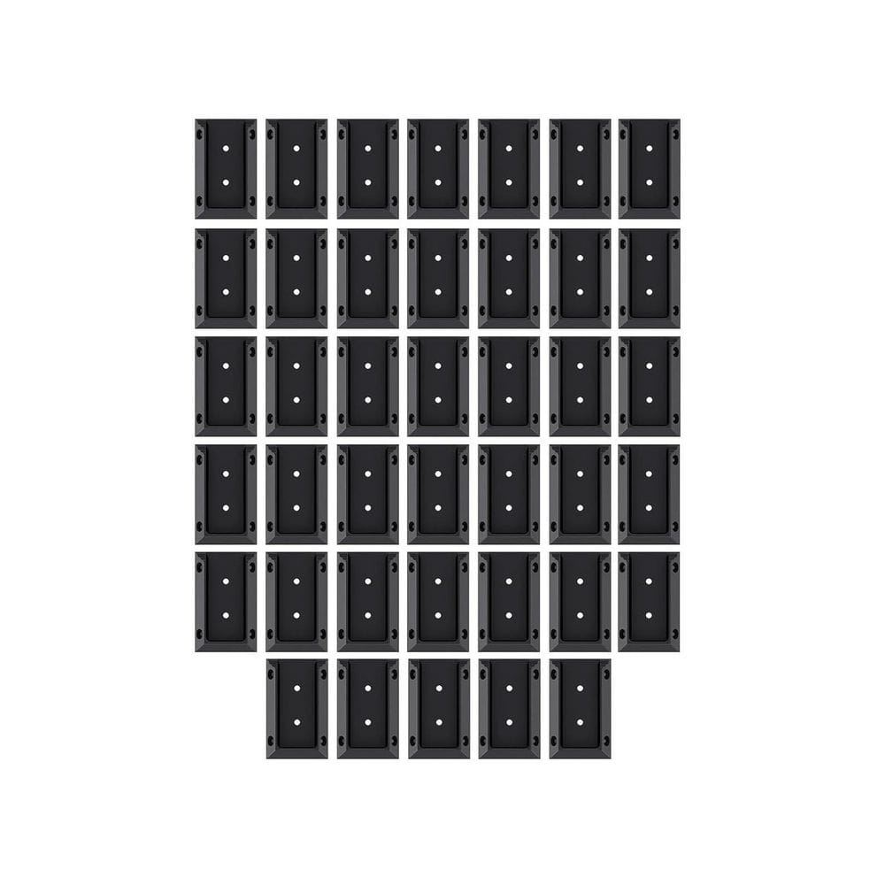 Afoxsos 2x4 Nylon Deck Railing Bracket Connectors Black Sturdy Durable ...