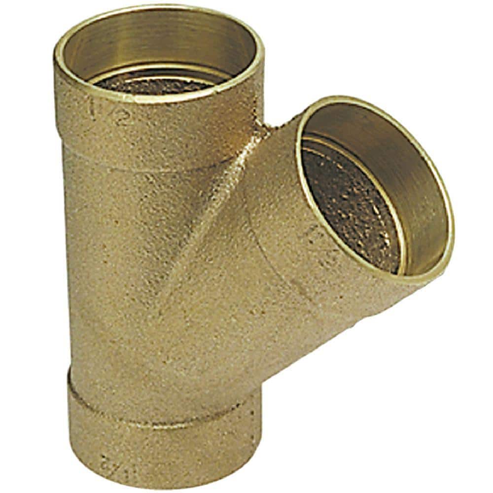 NIBCO 2 in. Bronze DWV 45-Degree Cup x Cup x Cup Wye Fitting C810 - The ...