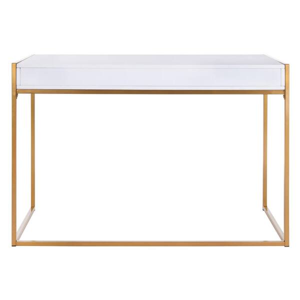 Safavieh white and gold desk store
