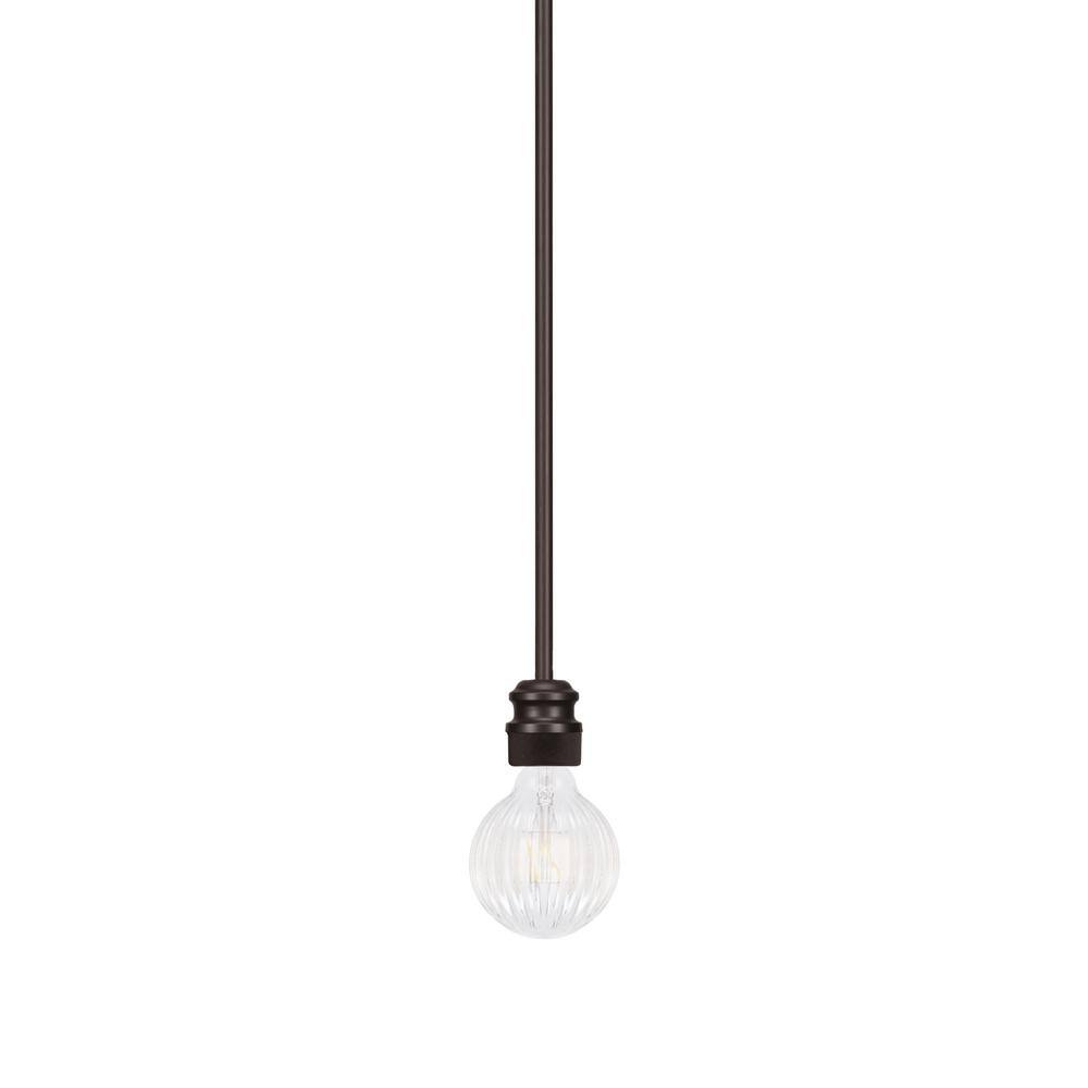 Albany 60-Watt 1-Light Espresso Pendant Light Mini Pendant with LED ...