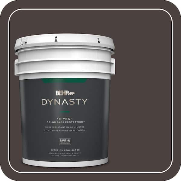 BEHR DYNASTY 5 gal. #PPU5-20 Sweet Molasses Semi-Gloss Exterior Stain ...