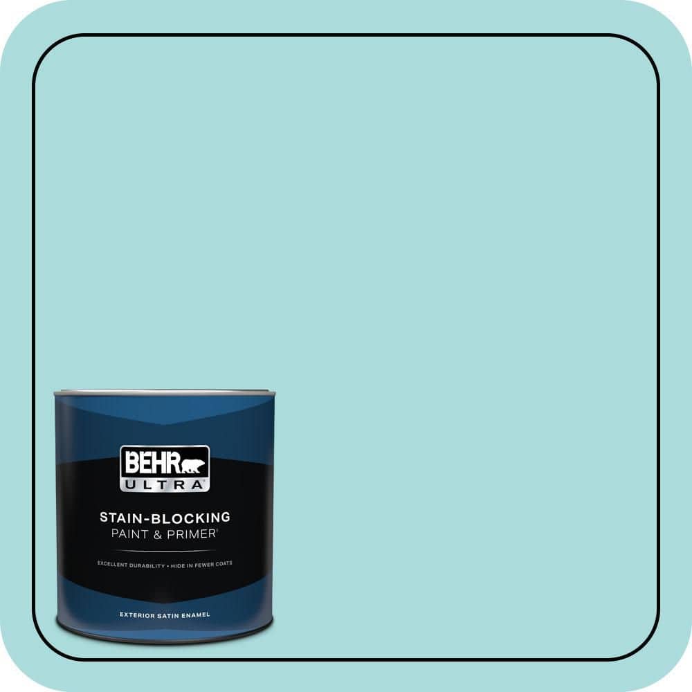 BEHR ULTRA 1 qt. #M460-2 Beachside Drive Satin Enamel Exterior Paint ...