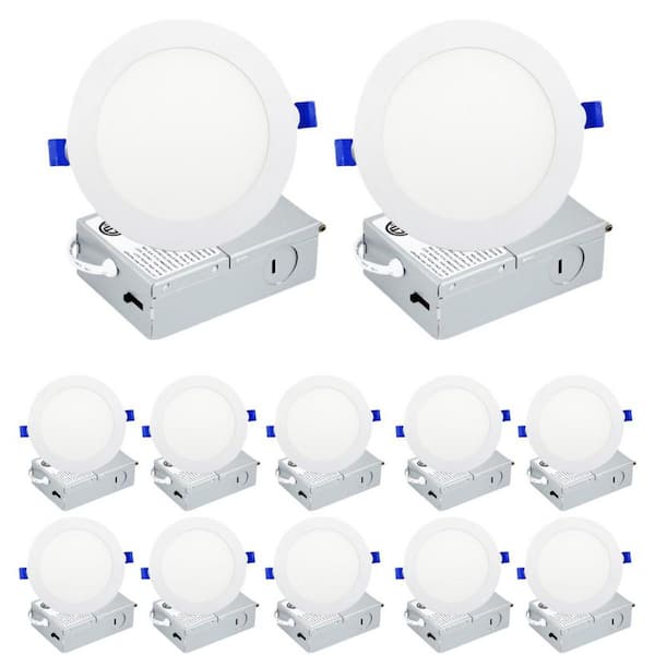 KOAOEIRS 6 in. Adjustable CCT Canless IC Rated Dimmable Indoor, Outdoor ...