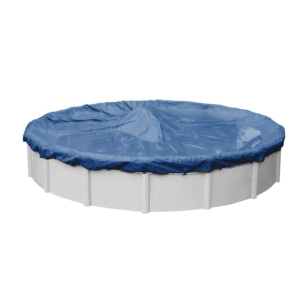 Robelle Pro-Select 24 ft. Round Blue Solid Above Ground Winter Pool ...